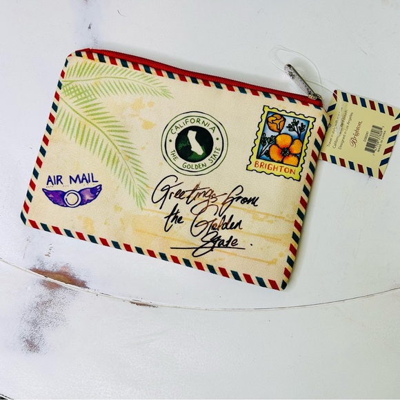 Brighton | Bags | Brighton Greetings From California Pouch Makeup Bag | Poshmark